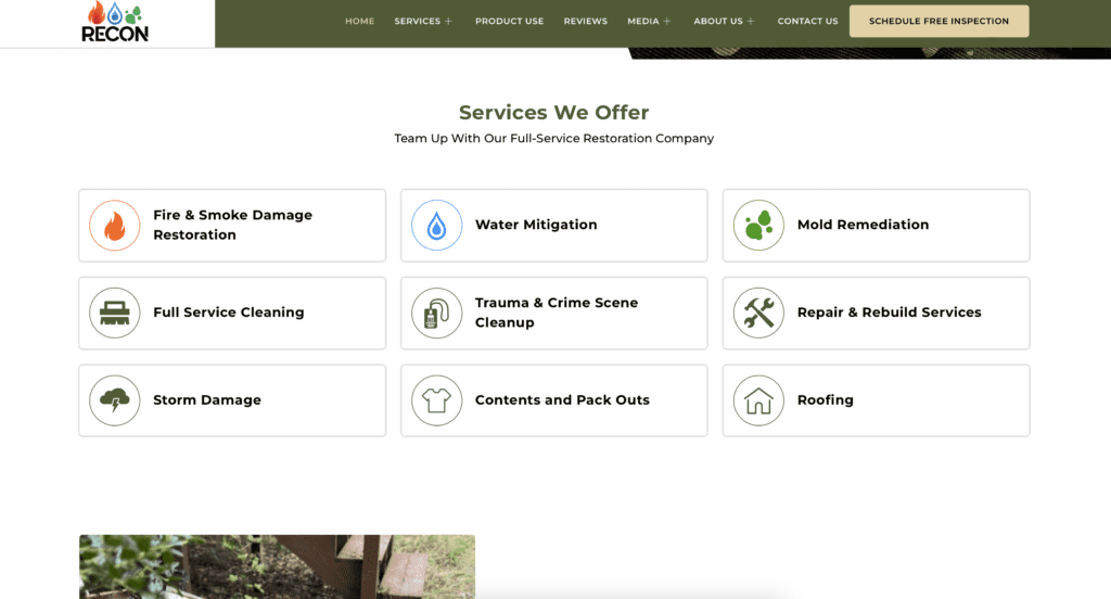 Recon Restoration & Reconstruction Case Study | Digital Marketing ...